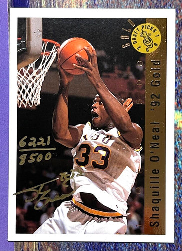 SHAQUILLE O'NEAL SHAQ 1992-93 CLASSIC GOLD RC ROOKIE SIGNED AUTOGRAPH ...