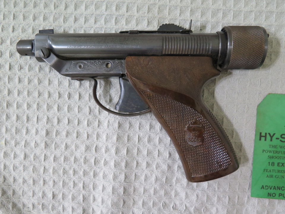 Hy-Score Model 804 Pocket Repeater Air Pistol .177 w/ Pellets, Tag and ...