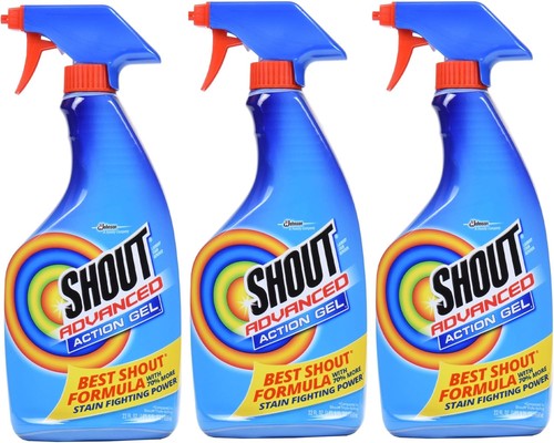 Shout Advanced Gel Laundry Stain Remover Spray, Best Shout Formula, 22 ...