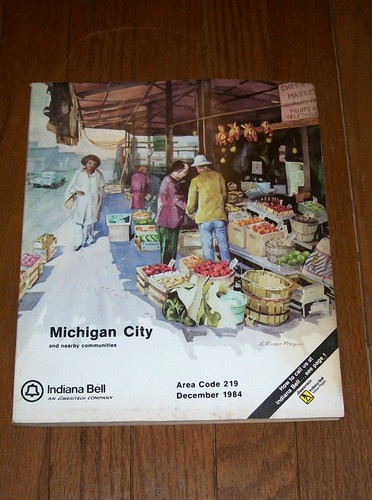 1984 Indiana Bell Telephone Directory Phone book Michigan City Area ...