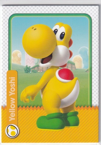 Panini Super Mario Trading Carte Mappa No. 44 Yoshi Card Giallo Yoshi ...
