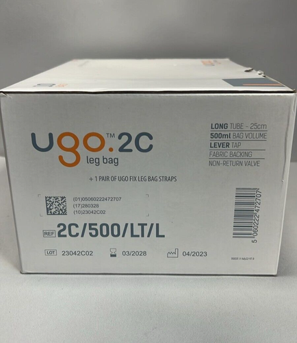 Ugo Leg Bags (x10) Urine Drainage Bags 7C - 750ml Short Tube | eBay UK
