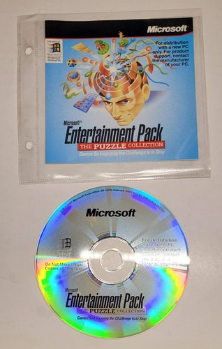 Microsoft Entertainment Pack: The Puzzle Collection (PC, 1997) for sale ...