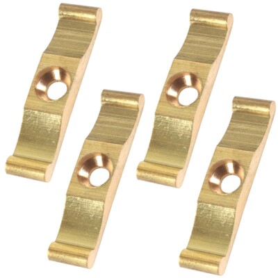 4x SOLID BRASS TURN BUTTON LATCH Rabbit Hutch Door Cupboard Catch 38mm ...