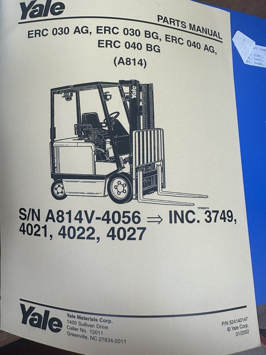 Yale Forklift Parts Diagram