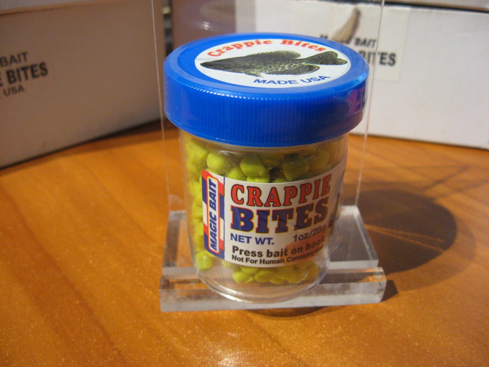 1 Oz Jar Magic Bait Crappie Bites Fishing Dough Baits Chartreuse 10-12 ...