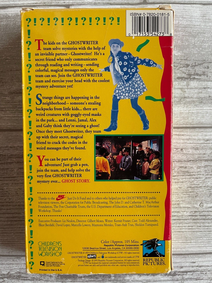 Ghost Writer Ghost Story VHS Samuel L Jackson Mark Linn-Baker 5 ...