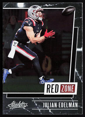 2020 Panini Absolute Red Zone Julian Edelman #RZ-JE New England ...