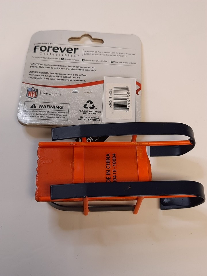 Denver Broncos NFL Mini Sled Team Ornament Forever NWT | eBay
