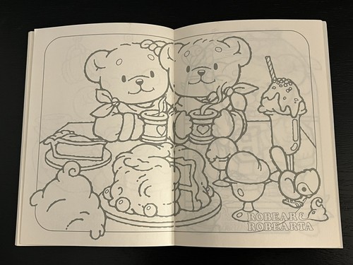 Robear & Robearta Coloring Book w/ Stickers Sanrio Vintage 1986 See ...
