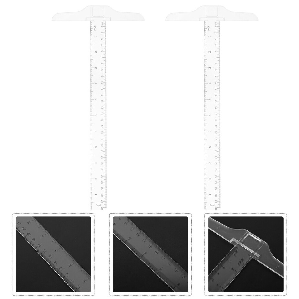 2pcs T Shape Ruler Small Ruler Measuing E T Square T-square Ruler | eBay