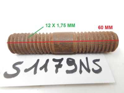 12x60MM Steel Threaded Prison Step 1.75MM 5 Piece Pack | eBay UK