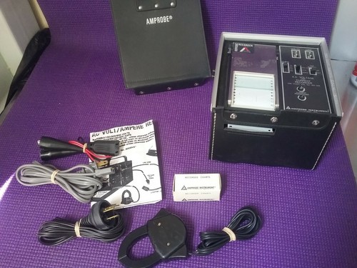AMPROBE Instrument USA 300 SVA AC Voltage & Current Recorder w/ Cables ...