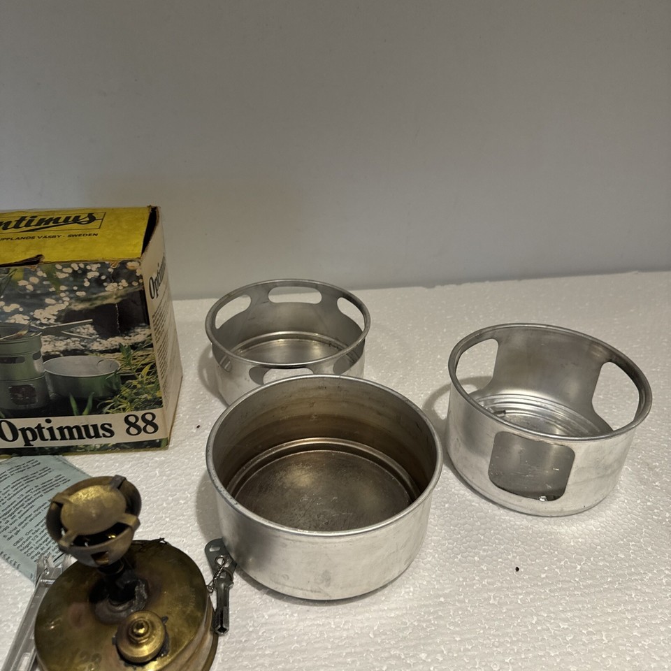 Optimus 88 Svea 123 Gas Camp Stove Cook Set • Backpacking • Sweden | eBay
