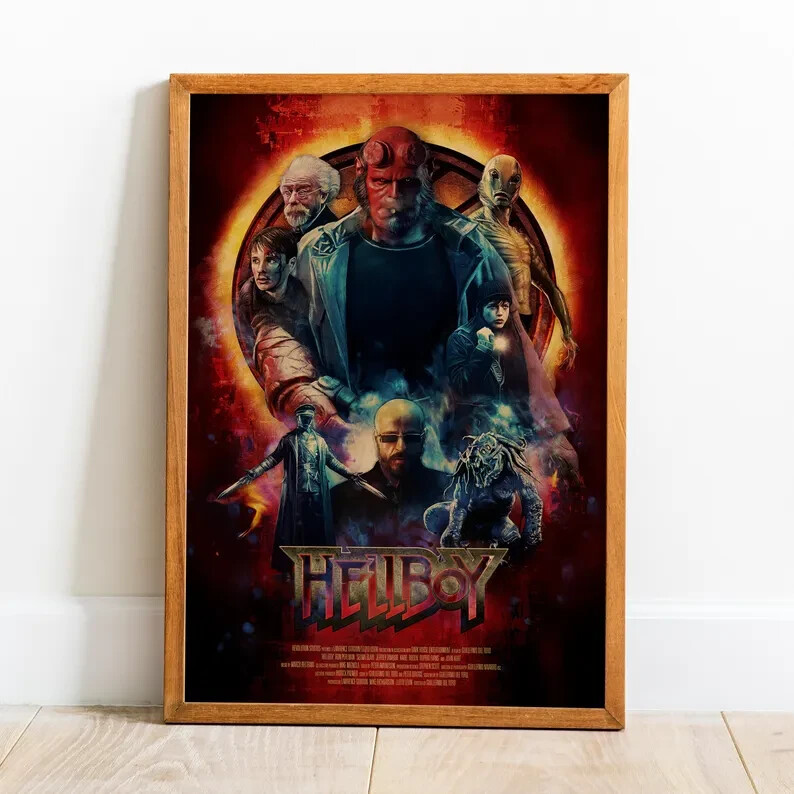 Hellboy Poster, Wall Art, Retro Print, Kraft Paper Prints, Home Decor 8 ...