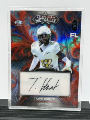 2023 WildCard Metallix Travis Hunter PRC WildFractal Auto 1/1 WMF-THA ...