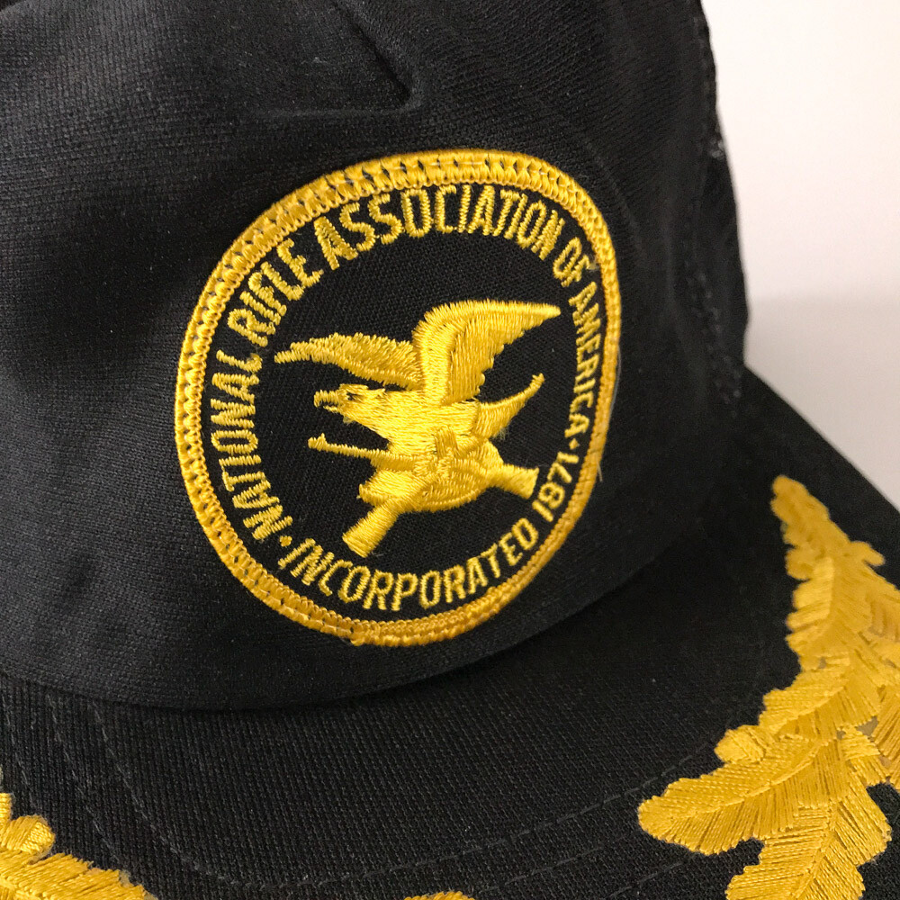 Vintage NRA National Rifle Assoc Patch Hat Scrambled … - Gem