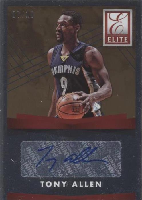 2015-16 Panini Donruss - Elite Signatures Tony Allen #ES-TA Gold /10 ...