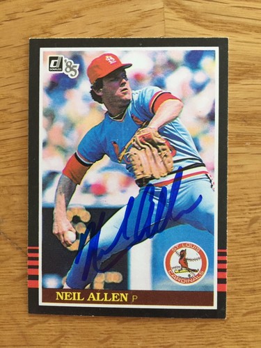 Cardinals Neil Allen signed 1985 Donruss card | eBay