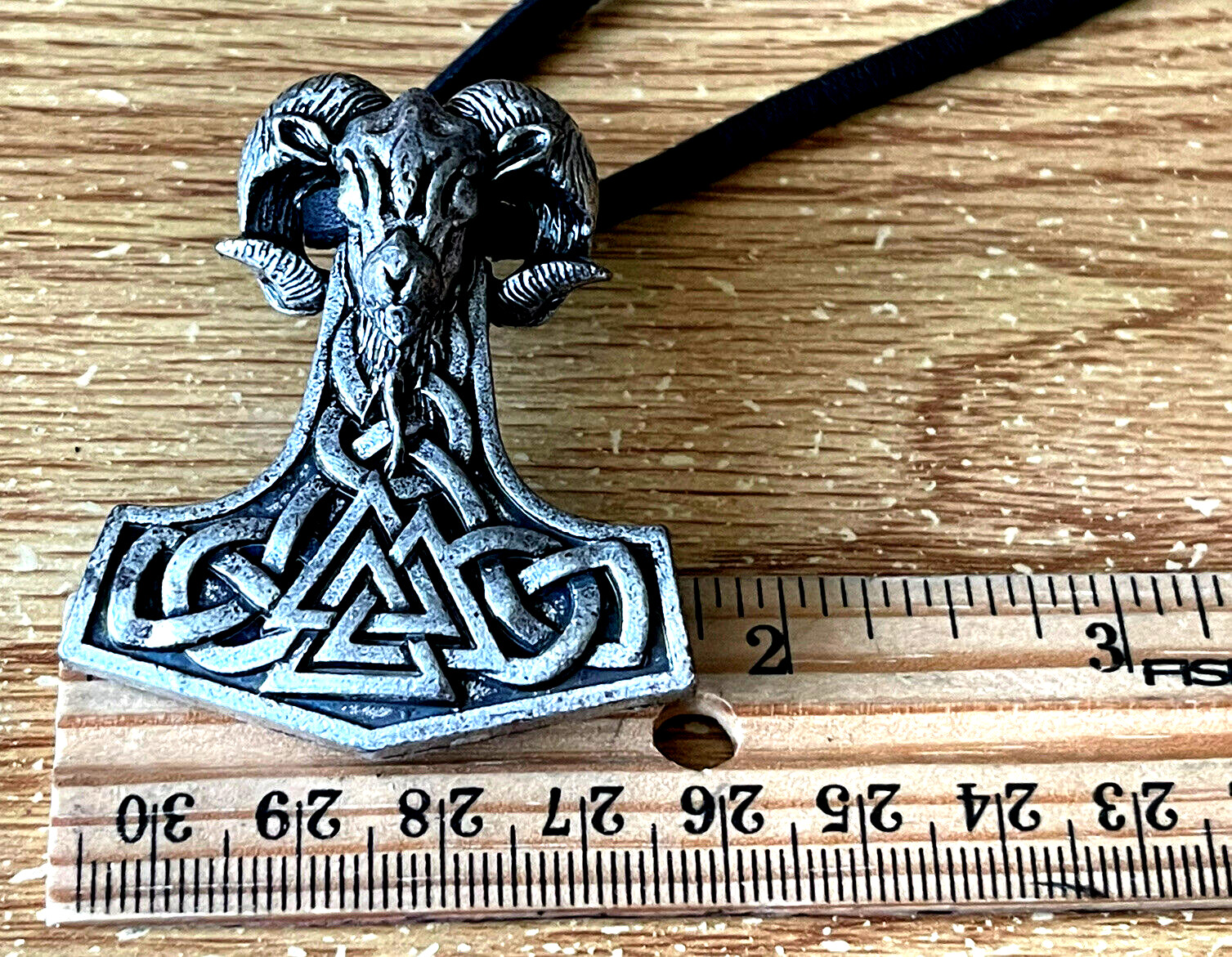 Norse Viking Thor Hammer Ram’s Head Mjolnir Pendant … - Gem