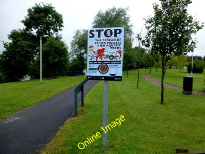 Photo 6x4 Zebra Mussels warning notice, Drumaheglis Macfin Pictured ...