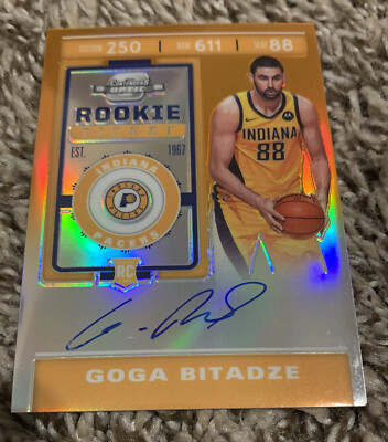 Goga Bitadze 2019/20 Contenders Optic On Card Rookie Autograph PRIZM ...
