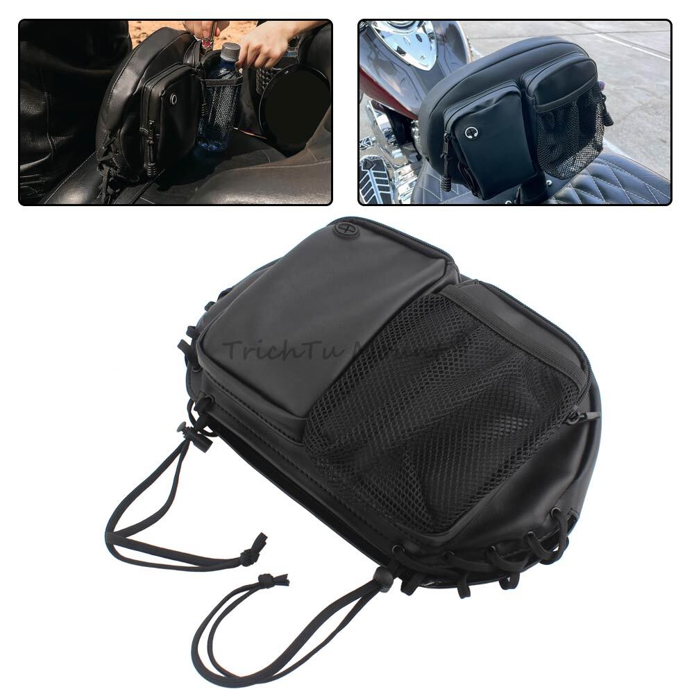 Rider Backrest Bag Organizer Seat Pocket Fit for Touring CVO Street ...