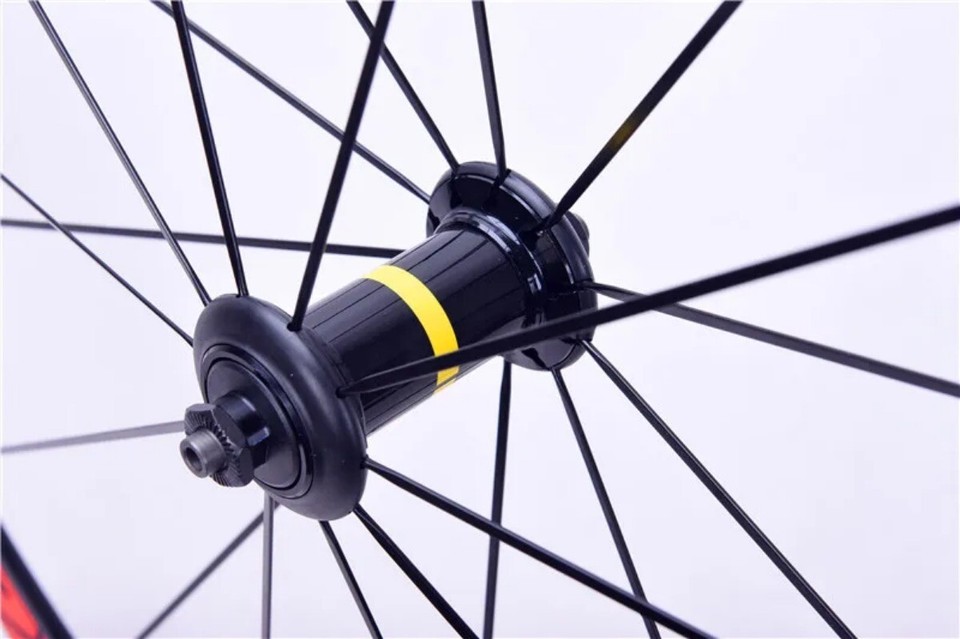Carbon Fiber Road Bicycle Wheelset 700c Clincher Tubular Bike Wheelset ...