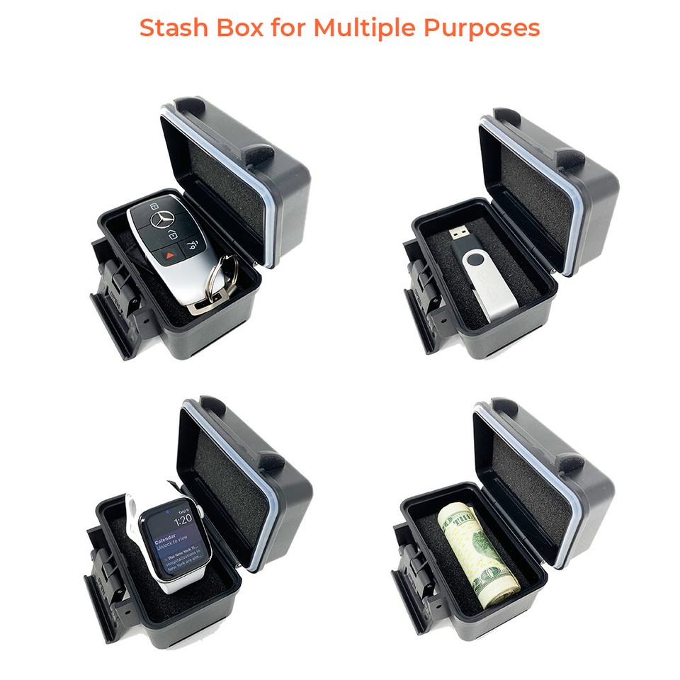 Magnetic Hide A Key Fob Waterproof Magnet Stash Box Under Vehicle GPS ...