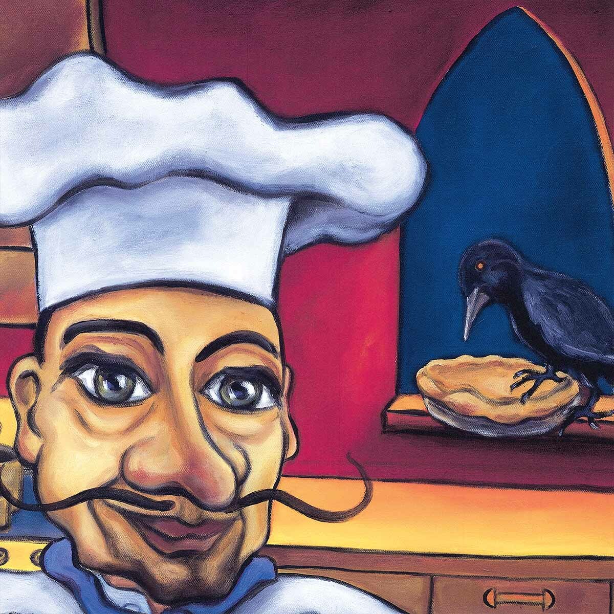 30W"x30H" MARCELLO by WILL RAFUSE - IRON CHEF U GOTTA EAT HERE CHOICES ...