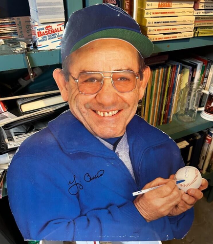 Signed Yogi Berra Foamboard Standup 1987 Stadia Kinney Shoe Store ...