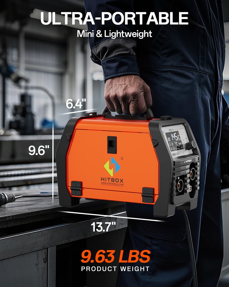 Hitbox 4IN1 MIG Welder Spool Gun/MMA/Gasless/Lift TIG Welding Machine ...