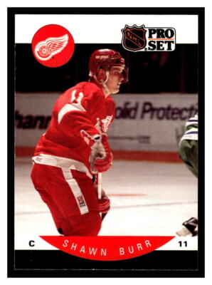 1990 Pro Set #66 Sean Burr - Detroit Red Wings | eBay