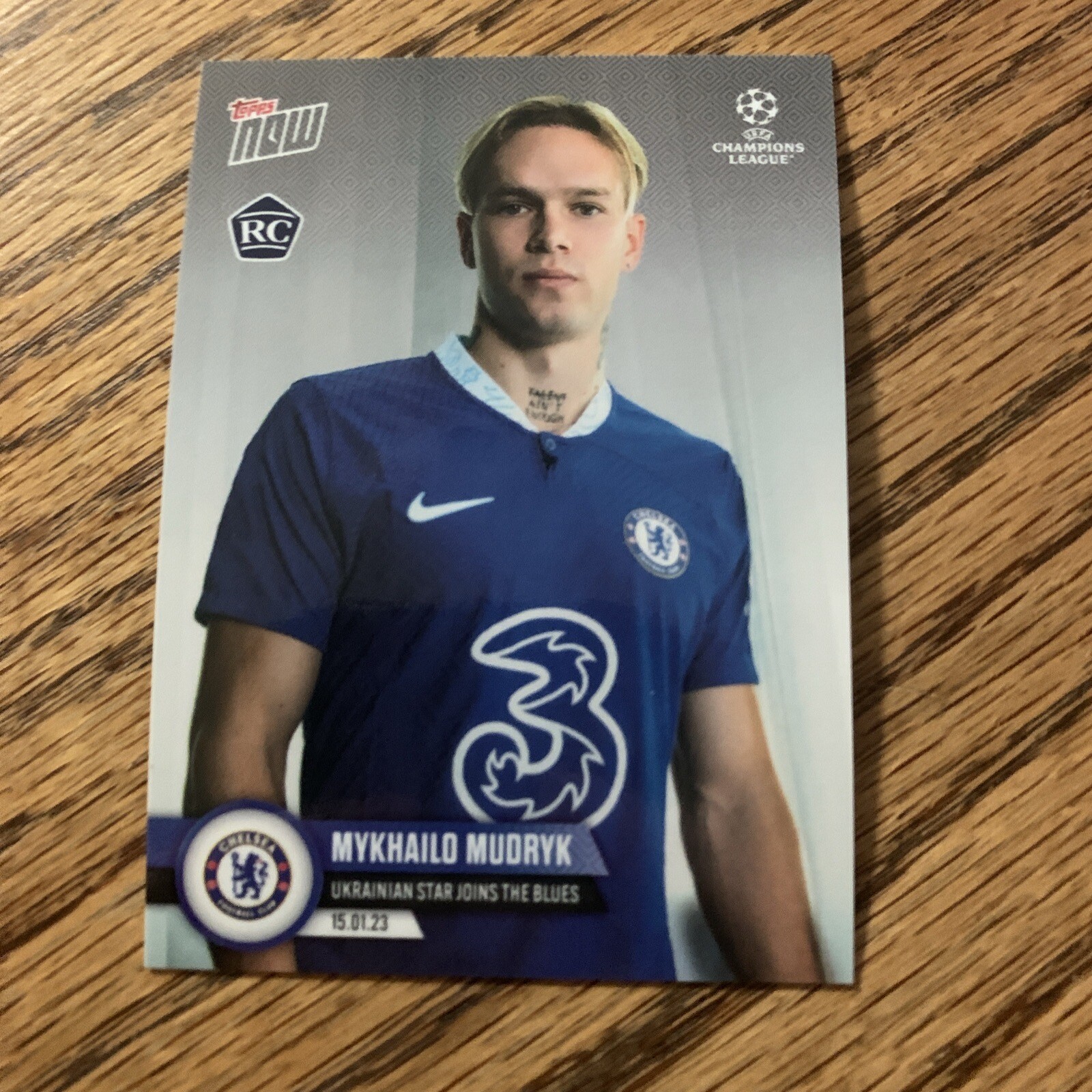 Mykhailo Mudryk 2022-23 Topps NOW #71 RC Rookie Signs for Chelsea - In ...