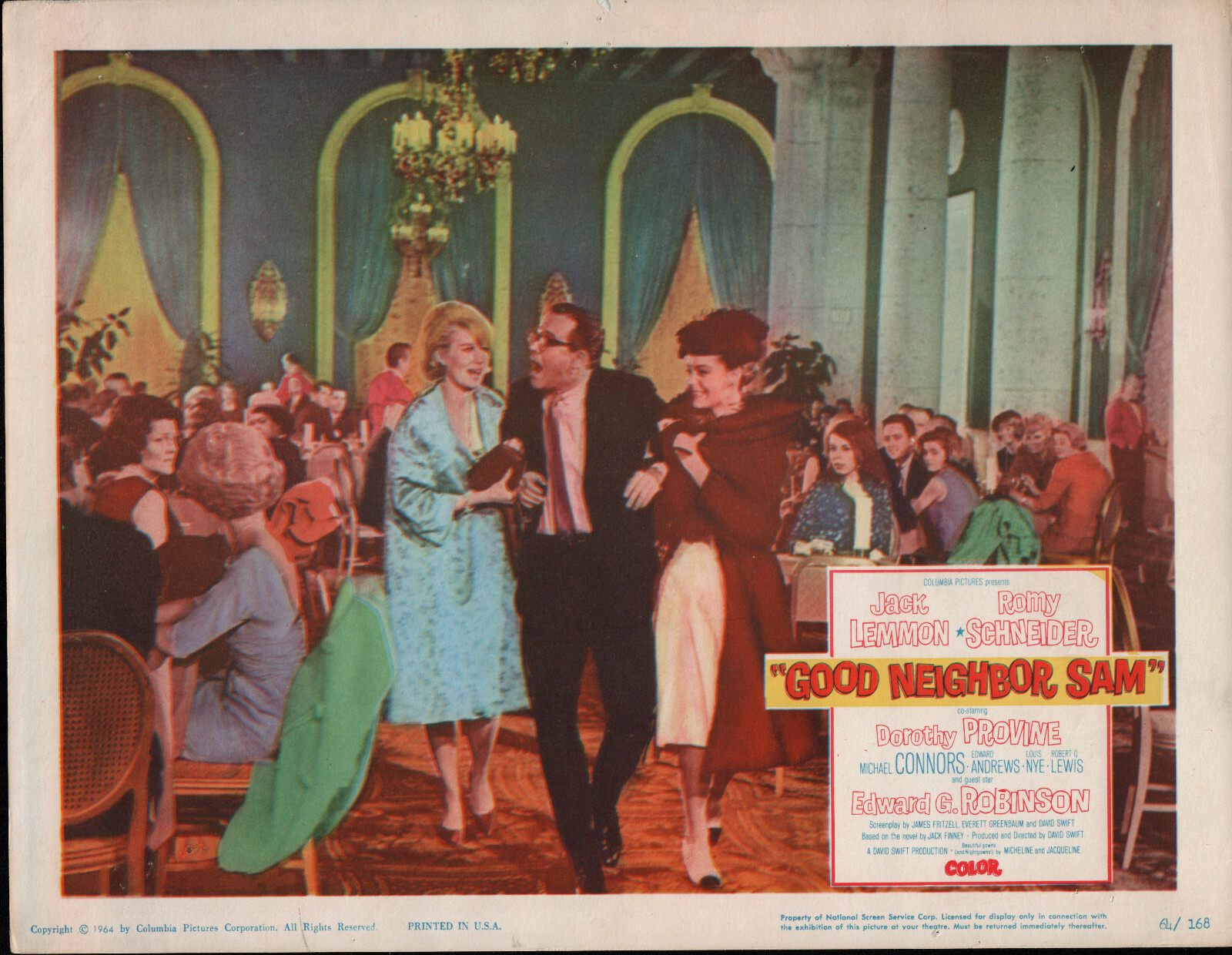 GOOD NEIGHBOR SAM orig lobby card ROMY SCHNEIDER/JACK LEMMON 11X14 ...