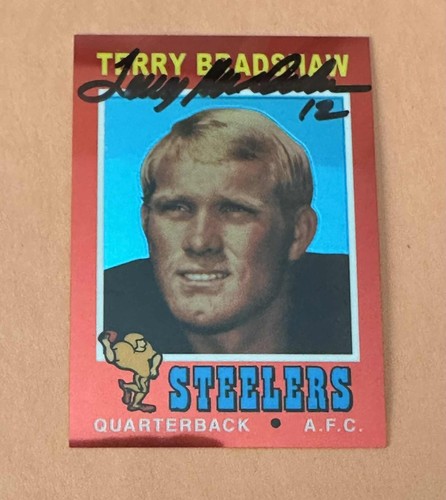 TERRY BRADSHAW 2012 Topps Finest 1971 Rookie Autograph card Authentic ...