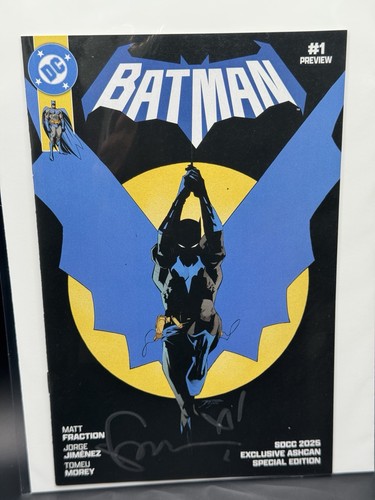 2025 BATMAN #1 Ashcan Exclusive Special Edition SIGNED BY MATT FRACTION ...