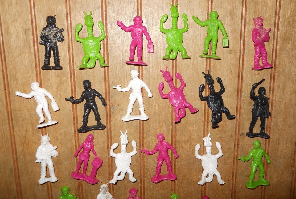 Vintage 1970s Tim Mee ? Galaxy Laser Team Aliens Spacemen Plastic ...