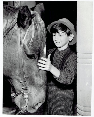 1959 Original NBC Photo actor Tommy Nolan during filming of "Buckskin ...