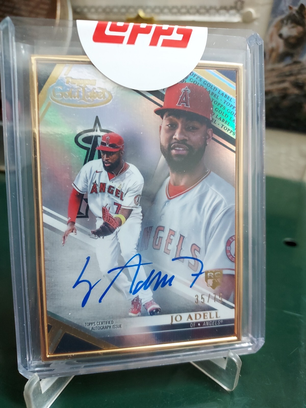 2021 Topps Gold Label - Framed Autographs Black #FA-JA Jo Adell /75 (AU ...