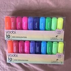 Yoobi Multicolor Mini Highlighters 10 Lot of 2 Pack, Non-Toxic Colored ...