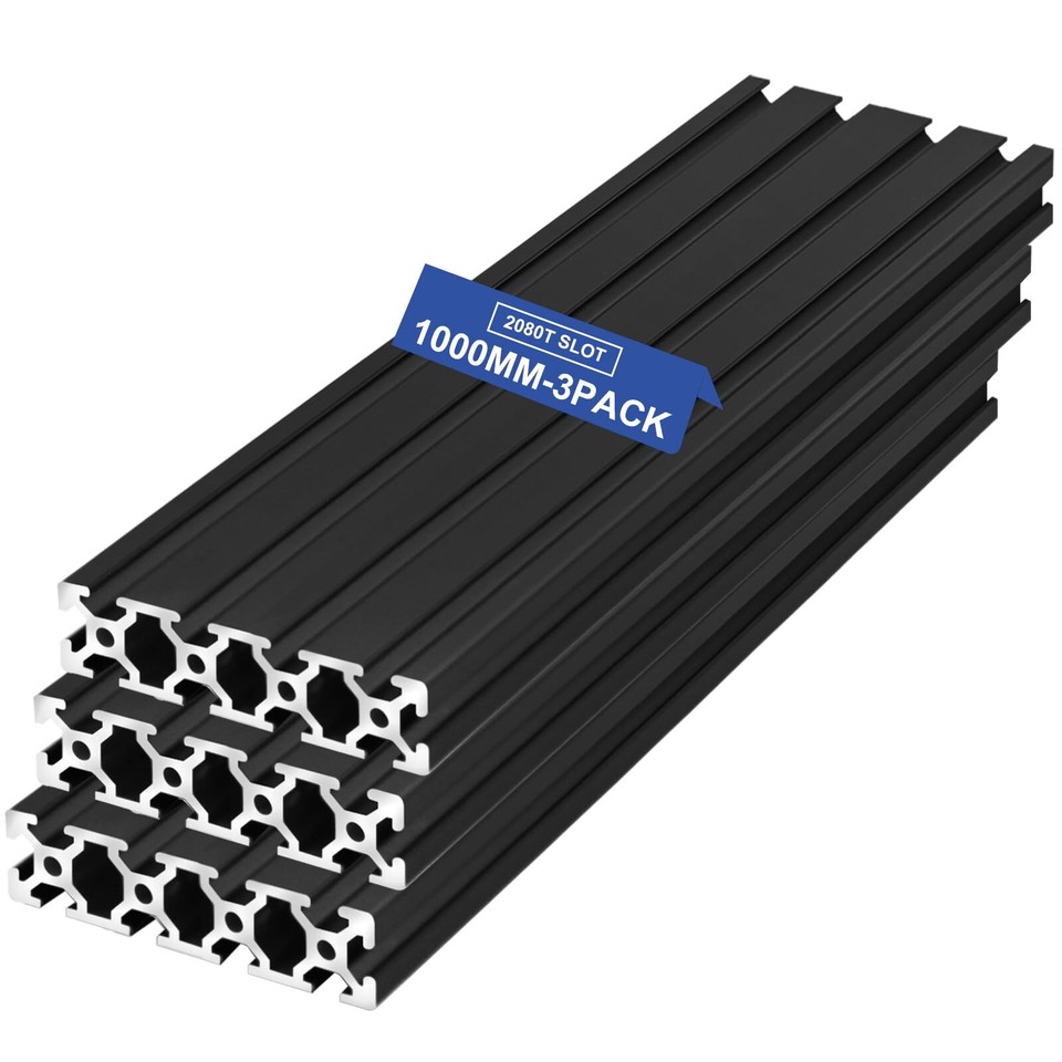 2080 T Slot Aluminum Extrusion Linear Rail 20x80mm 300~1220mm For CNC ...