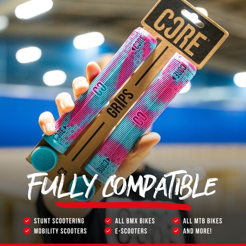 CORE Pro Handlebar Grips, Soft 170mm Longneck Bike Grips fits Stunt ...