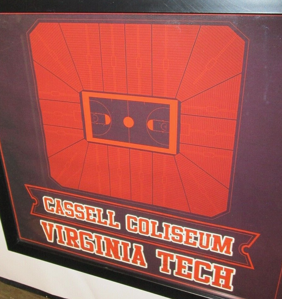 VA TECH HOKIES CASSELL COLISEUM SEATING CHART/LAYOUT PICTURE | eBay