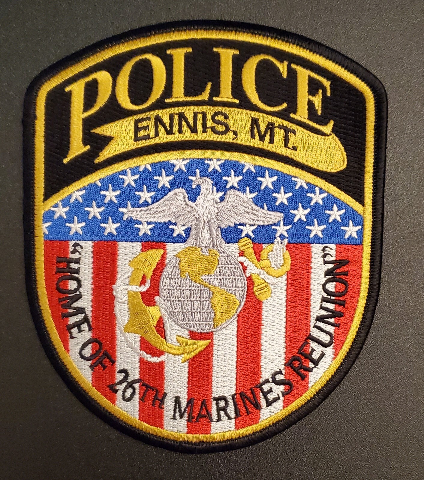 Ennis MT Police Dept Patch - Home of 26th | Grelly USA