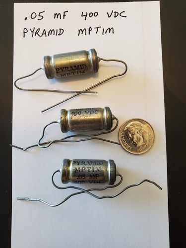 3) .05 MFD 400 VDC Pyramid CAPACITORS NOS Guitar caps MPT1M | eBay