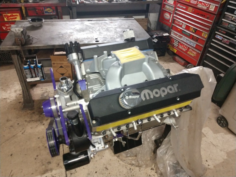 MOPAR DODGE 440-500 CI ENGINE HI PERF COMPLETE ASSEMBLY SOLID CAM 600HP ...