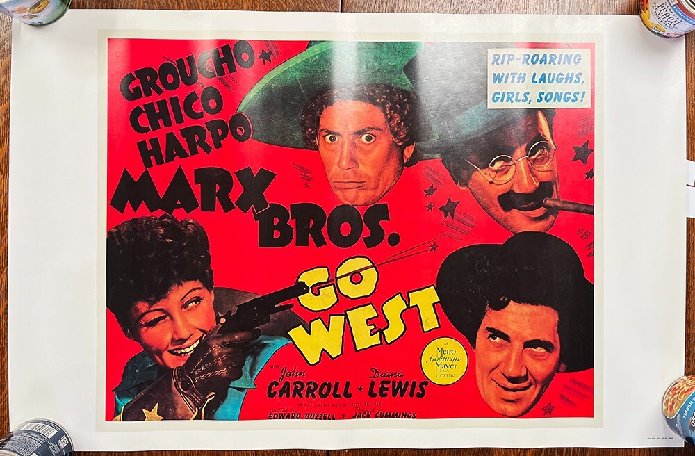 Marx Brothers Go West Poster Reproduction from the 1940 movie | eBay