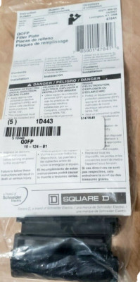 (Lot of 4) Square D QO-FP / 1D443 Blank Filler Plates QO Series | eBay