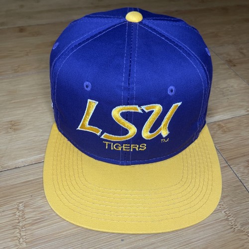 VTG Sports Specialties LSU Tigers Script 90s Twill Purple/Gold Snapback ...